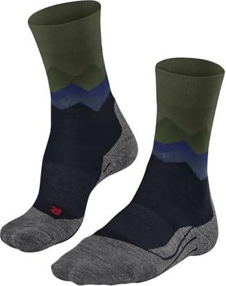 Falke TK2 Explore Crest M SO laine épaisses anti-ampoule 1 paire, Chaussettes de randonnée Homme, Bleu (Space Blue 6116), 42-43