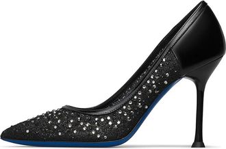 Loriblu Femme, Chaussures, Noir, Taille: 39 EU Tricot and Leather Jewel Pump