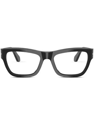 Persol lunettes de vue carr&eacute;es &agrave; fini poli - Noir