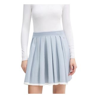 Karl Lagerfeld Kontrast Faltenrock - - Skirts - Damen - Blau - XS