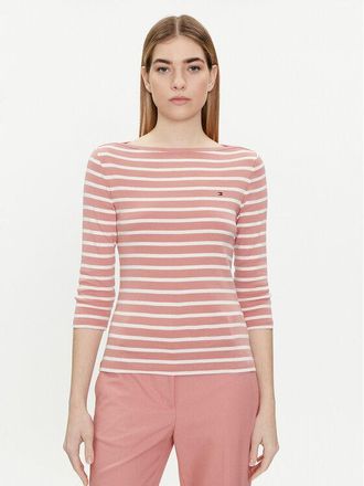 Tommy Hilfiger Bluse New Cody WW0WW40589 Rosa Slim Fit