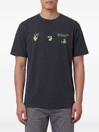 Off-white T-shirt en coton blanc cass&eacute; Bacco Arrow Skate