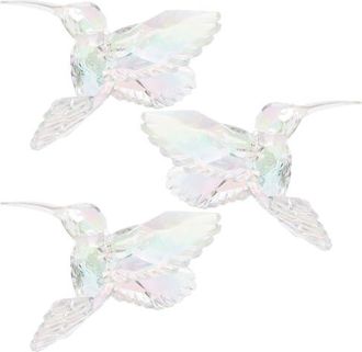 STOBOK 3 Pi&egrave;ces Ornements Suspendus Iris&eacute; en Acrylique D&eacute;coration Maison Jardin Pendentifs &Agrave; Accrocher pour Fen&ecirc;tre Sapin No&euml;l