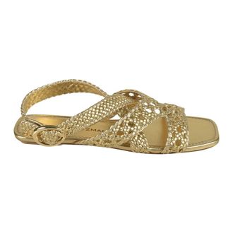 Stuart Weitzman Goldene Sandalen f&uuml;r Frauen - - Shoes - Damen - Gelb - 36 1/2 EU