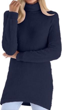 Generic Sweat-shirt en polaire doubl&eacute; Sherpa pour femme - Pull long surdimensionn&eacute; &eacute;pais et chaud - Doux et confortable - Pull dhiver pour femme - Tenue therm