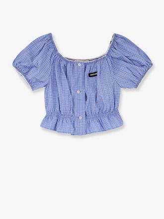 Miu Miu Striped cotton top - MIU MIU - gender_Woman
