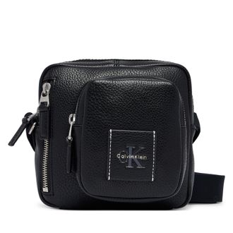 Calvin Klein Umh&auml;ngetasche Calvin Klein Bold Pebble Square Crossbody LV04D3450G Schwarz