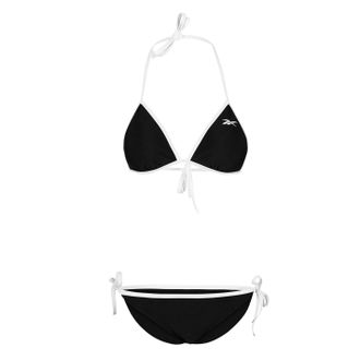 Reebok Damen Zweiteiliges Schwarz Bikini-Set, 34