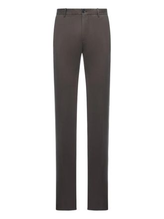 Incotex pantalon en coton à coupe droite - Marron