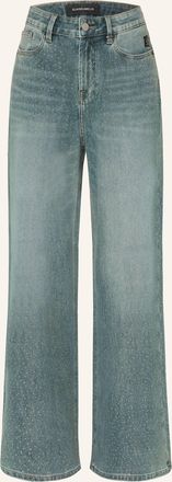 ER Elias Rumelis Elias Rumelis Wide Leg Jeans Kalea Sparkle Mit Schmucksteinen blau