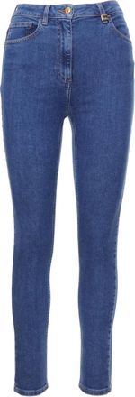 Elisabetta Franchi Femme, Jeans, Bleu, Taille: W31 Jean Skinny avec D&eacute;tail Logo