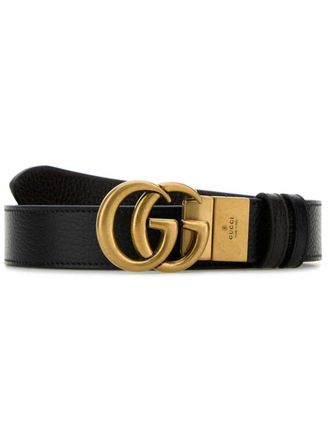 Gucci Gürtel mit GG-Schnalle - Schwarz