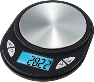 XAVAX Digitale Feinwaage Jewel (wiegt bis 500g, auf 0,1g genau, g/ct/dwt/oz/ozt/gn, z.B. für Gold, Münzen, Schmuck, Edelsteine, Briefe, Tara, Batterie) Präz