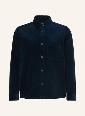 Olymp Cord-Overshirt blau