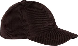 Brooks Brothers Homme, Accessoires, Brun, Taille: ONE Size Cotton Corduroy Logo Baseball Cap