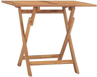 vidaXL Table &agrave; d&icirc;ner pliable de jardin 90x60x75 cm Bois de teck solide Vidaxl