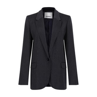 Isabel Marant Schwarzer Midnight Omelia Blazer - - Jackets - Damen - Schwarzk - XS