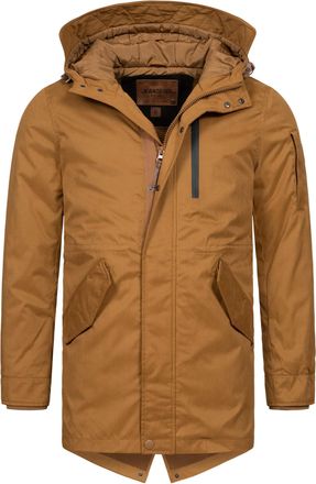 Indicode Herren Villalobos Regenparka mit Kapuze | Funktionsjacke Windbreaker Segeljacke Rubber, L