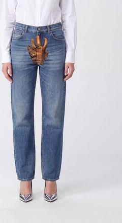 Jean Paul Gaultier The Glove Straight-Fit Jeans mit Grafikdruck von aus Denim
