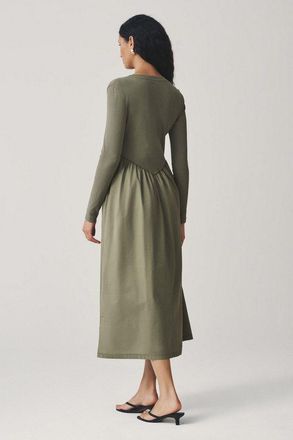 Next Midikleid Midikleid aus Jersey-Mischgewebe (1-tlg)