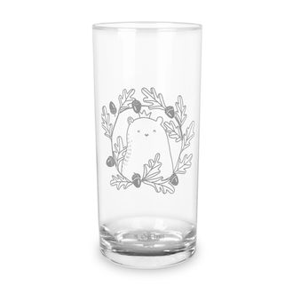 Mr. & Mrs. Panda Cocktailglas B&auml;r K&ouml;nig 400 ml - Geschenk, Trinkbecher Glas, Wasserbecher, Papa, Teddy, Tumbler, Wasserglas, Daddy, Vatertag, Vater