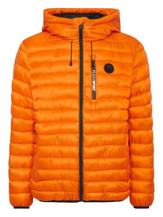 Plein Sport Gesteppte Kapuzenjacke - Orange