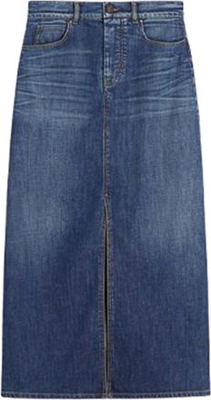 Max Mara Knielanger Mantel - Blau