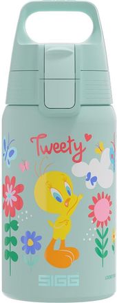 Sigg Edelstahl Trinkflasche Kinder - SHIELD ONE Tweety - F&uuml;r kohlens&auml;urehaltige Getr&auml;nke geeignet - Federleicht - BPA-frei - Sport & Schule - Hellblau mit 