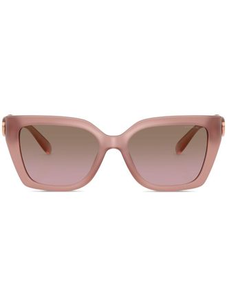 Coach lunettes de soleil carr&eacute;es Maxi Sculpted C - Rose