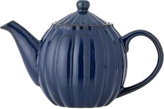 Bloomingville Latina Teekanne 1085ml - Steingut Teekanne mit Deckel & Griff - Hochwertige Keramikkanne - Elegante Kanne f&uuml;r Tee & Hei&szlig;getr&auml;nke - Sp&uuml;lmaschinengeeign