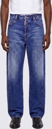 Dsquared2 Twist Wide-Leg Jeans aus reinem Baumwolldenim