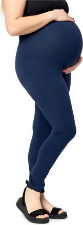 Merry Style Große Größen Lange Umstandsleggings aus Baumwolle Plus Size Leggings mit Weich Hoher Bund MS10-463 (Marineblau, 7XL)