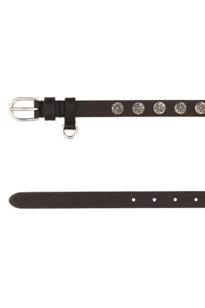 Prada Womens Chocolate Leather Belt Caffe Cinture Caffe