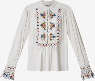 Isabel Marant Top Monique - Femme - &Eacute;cru - Taille34 - Marant &Eacute;toile