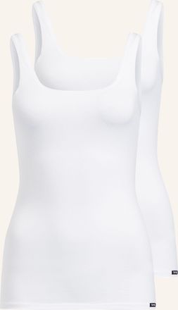 Skiny Skiny 2er-Pack Tops Advantage Cotton weiss