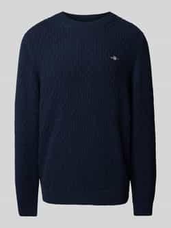 GANT Strickpullover mit Label-Stitching