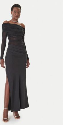 Eleh Abendkleid SS260391 Schwarz Slim Fit