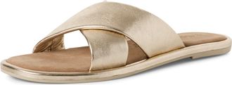 Tamaris Damen Klassische Ballerinas, Frauen Flats,Comfort Lining,TOUCHit-Fußbett,Slip-ons,klassisch elegant,Ballerinen,Gold,37 EU