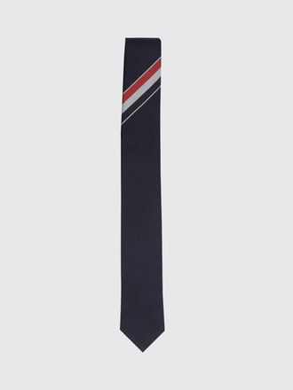 Thom Browne Cravate en soie &agrave; rayures avec le motif iconique 4-Bar