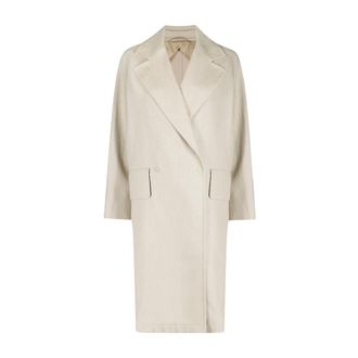 Max Mara Mescal Double-Breasted Duster Coat - - Coats - Damen - Beige - 3XS