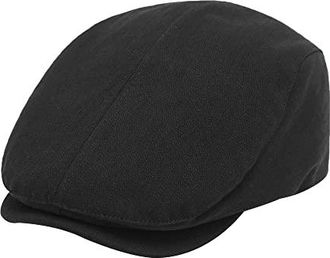 ZLYC Casquette plate légère en coton pour homme Motif lierre irlandais, Boucle arrière noire, Taille unique