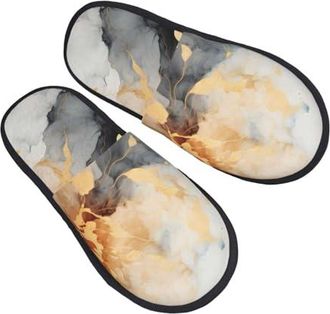 Generic Pantoufle Maison Marbre Blanc, Texture Du Marbre Hiver Pantoufles Antid&eacute;rapantes Hiver Chaussures Chaudes Unique Chaudes Pantoufles Pour Chambre Maiso