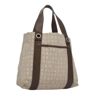 Bulgari Pre-owned Canvas Handtaschen - - Pre-owned - Damen - Beige - ONE SIZE