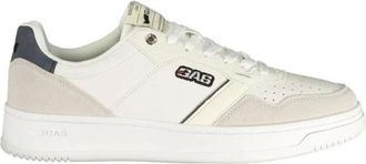 Gas Gas, Homme, Chaussures, Blanc, Taille: 45 EU Polyester Low-Top Baskets