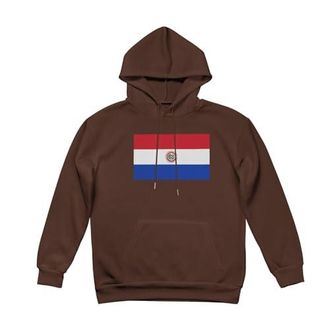 Generic Sweatshirts &Agrave; Capuche Femmes Doublure Polaire Imprim&eacute; Graphique Paraguay Drapeau Pull Hoodie Hauts Streetwear Vintage Pull De D&eacute;tente Athleisure du XS