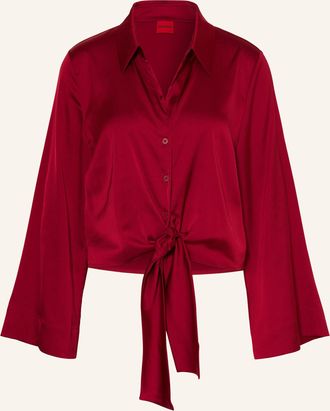 HUGO BOSS Hugo Satinbluse Errika rot