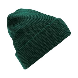 Beechfield Vintage-Beanie Heritage Beanie / Bottle Green, Einheitsgr&ouml;&szlig;e