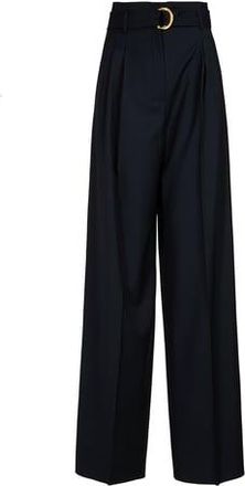 Max Mara Pantalon large en laine