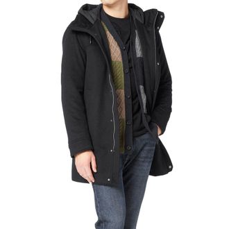 Herno Mens Black Cashmere Coat Clothing
