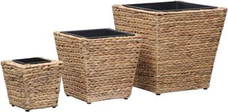 vidaXL Vidaxl - Lits sur&eacute;lev&eacute;s 3 pcs Jacinthe deau